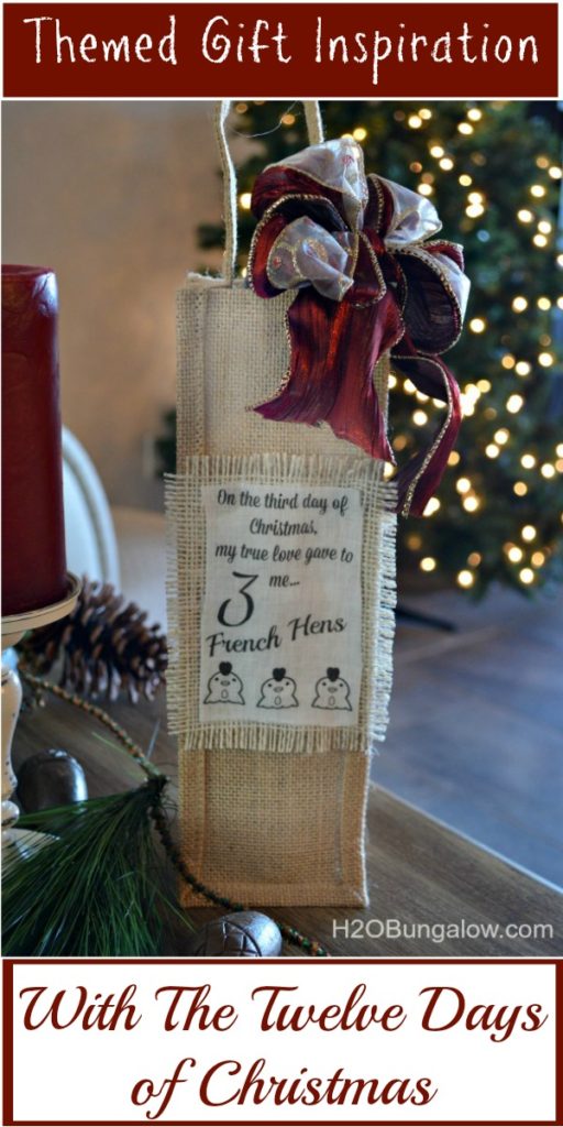 Twelve Days Of Christmas Personalized Gift Bag