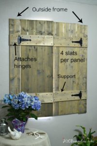 DIY Interior Wood Shutters