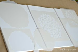 Large Blooming Tryptic wall Art