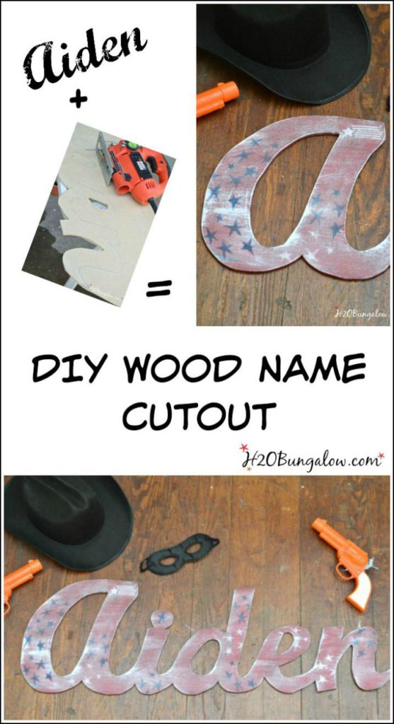 DIY Wood Cut Out Name