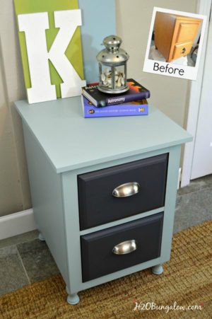 DIY Before And After Nightstand Makeover