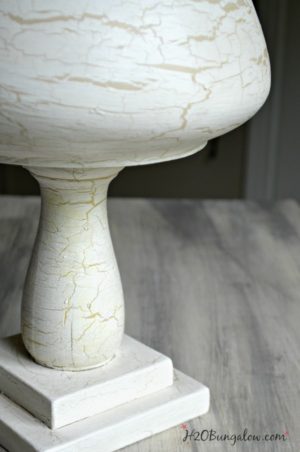 Easy DIY crackle finish using glue