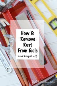 Remove Rust From Tools and Keep It Off - H2OBungalow