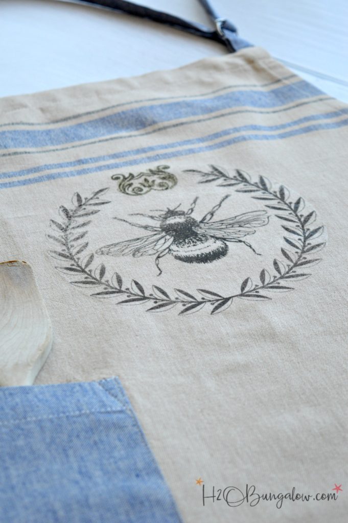 DIY Bumble Bee Apron With Free Printable - H2OBungalow