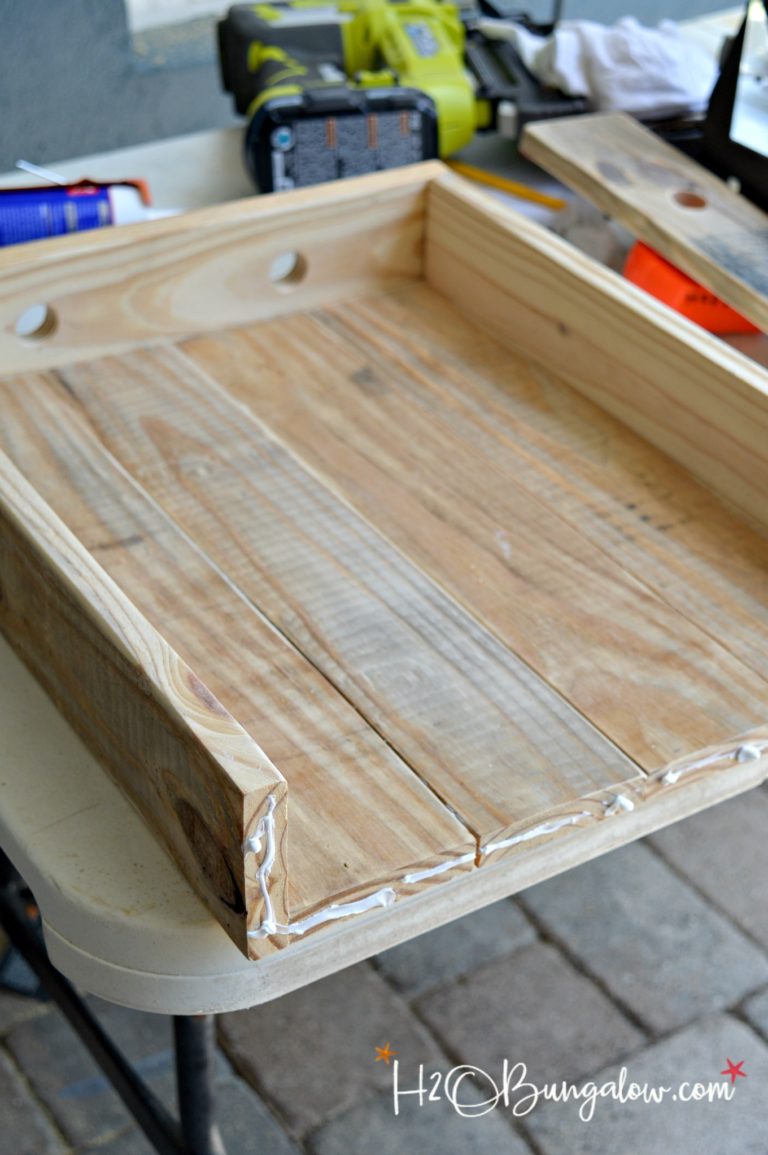 DIY Coastal Rope Handle Tray Tutorial - H2OBungalow