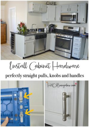 How To Install Knobs and Pulls on Cabinets and Furniture - H2OBungalow