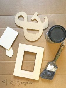 Easy DIY Birch Bark Picture Frame - H2OBungalow