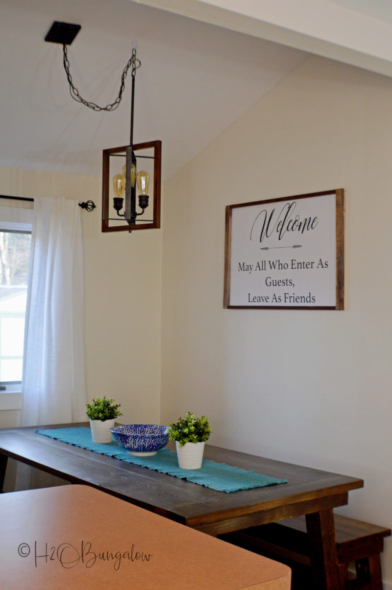 DIY Engineer Print Large Welcome Sign - H2OBungalow