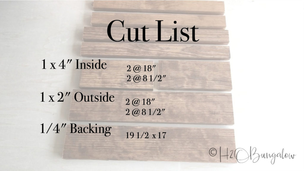 Easy DIY Rustic Picture Frame & More Printable Frames - H2OBungalow