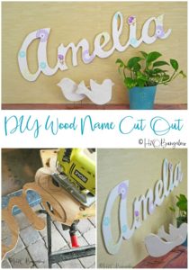DIY Large Wood Name Cut Out - H2OBungalow