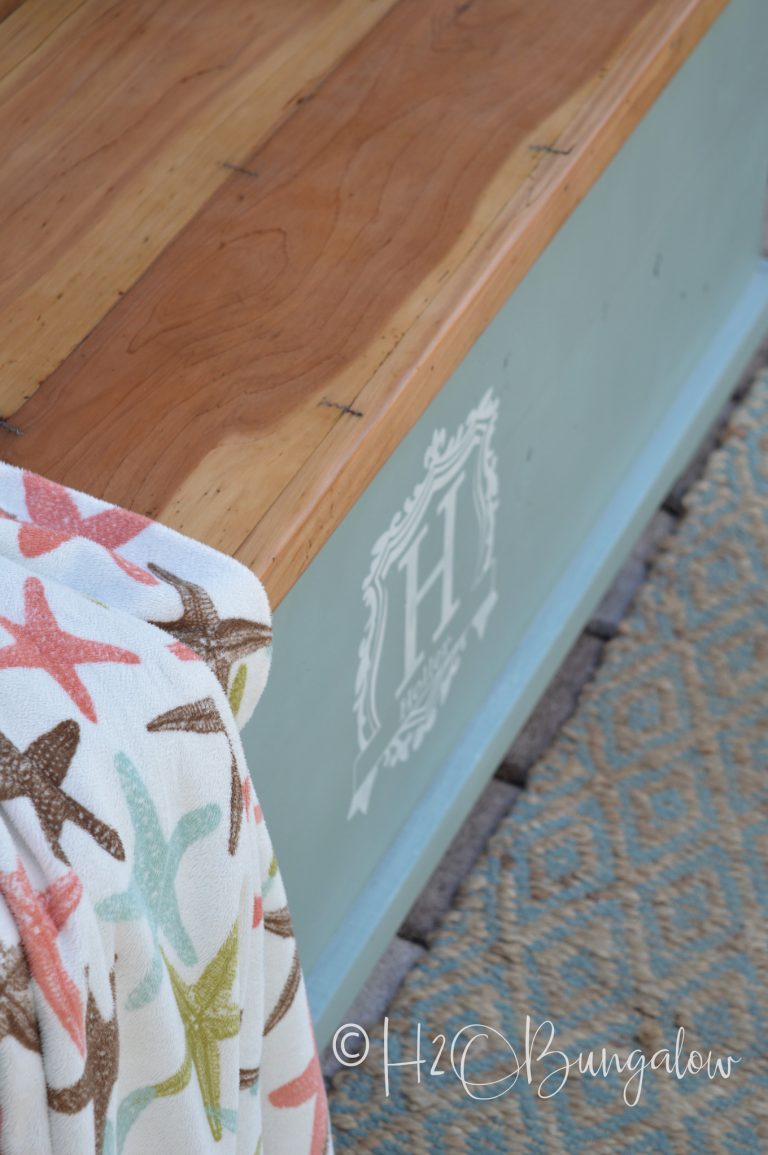 Family Heirloom Cedar Chest Makeover Tutorial - H2OBungalow