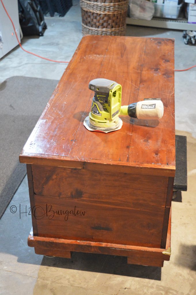 Family Heirloom Cedar Chest Makeover Tutorial - H2OBungalow
