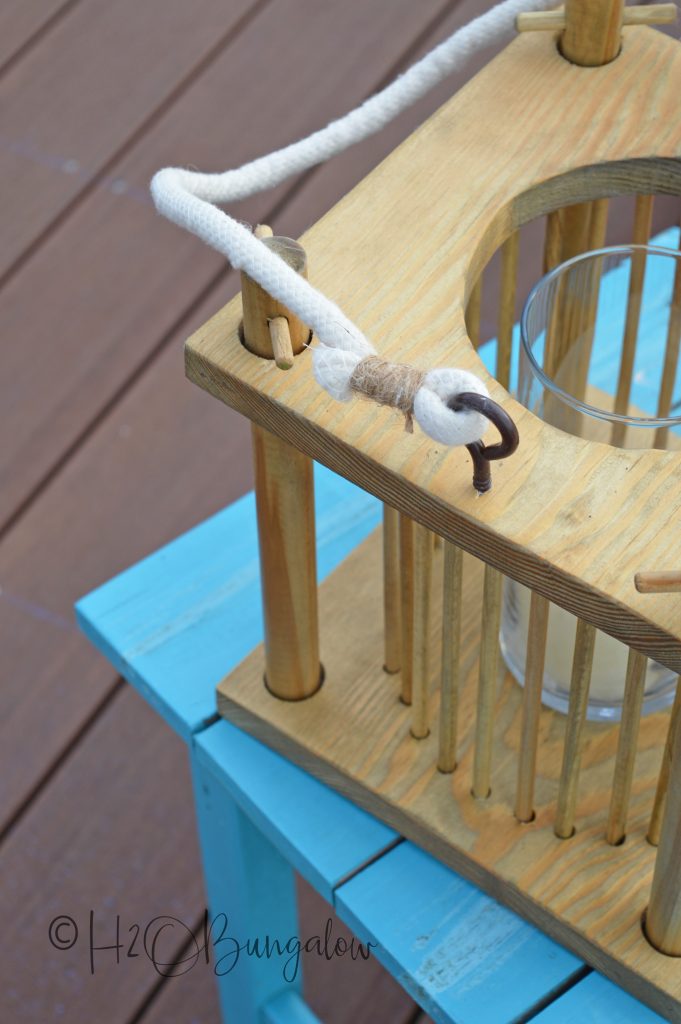 DIY Wood Lantern Tutorial - H2OBungalow