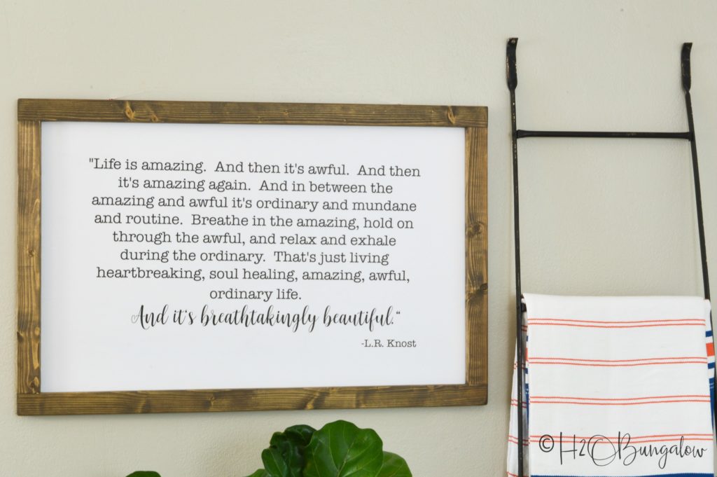 DIY Large Modern Inspirational Wall Art - H2OBungalow