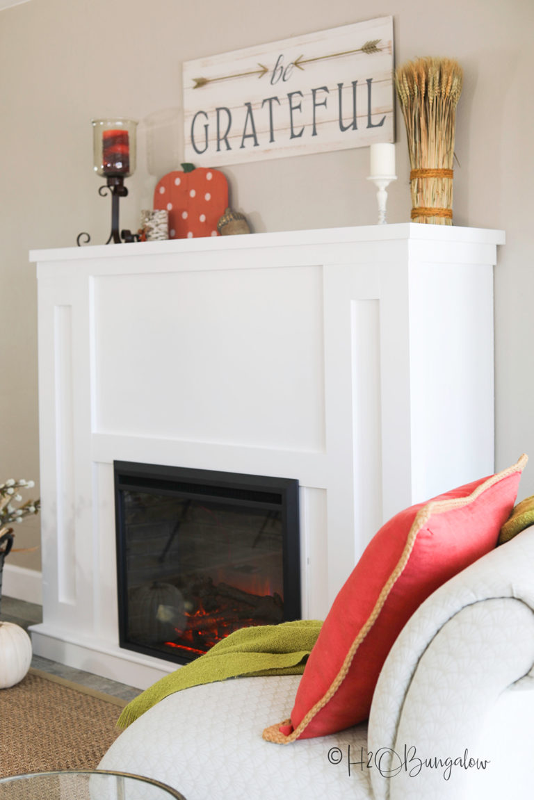 How To Build a DIY Fireplace With Electric Insert - H2OBungalow