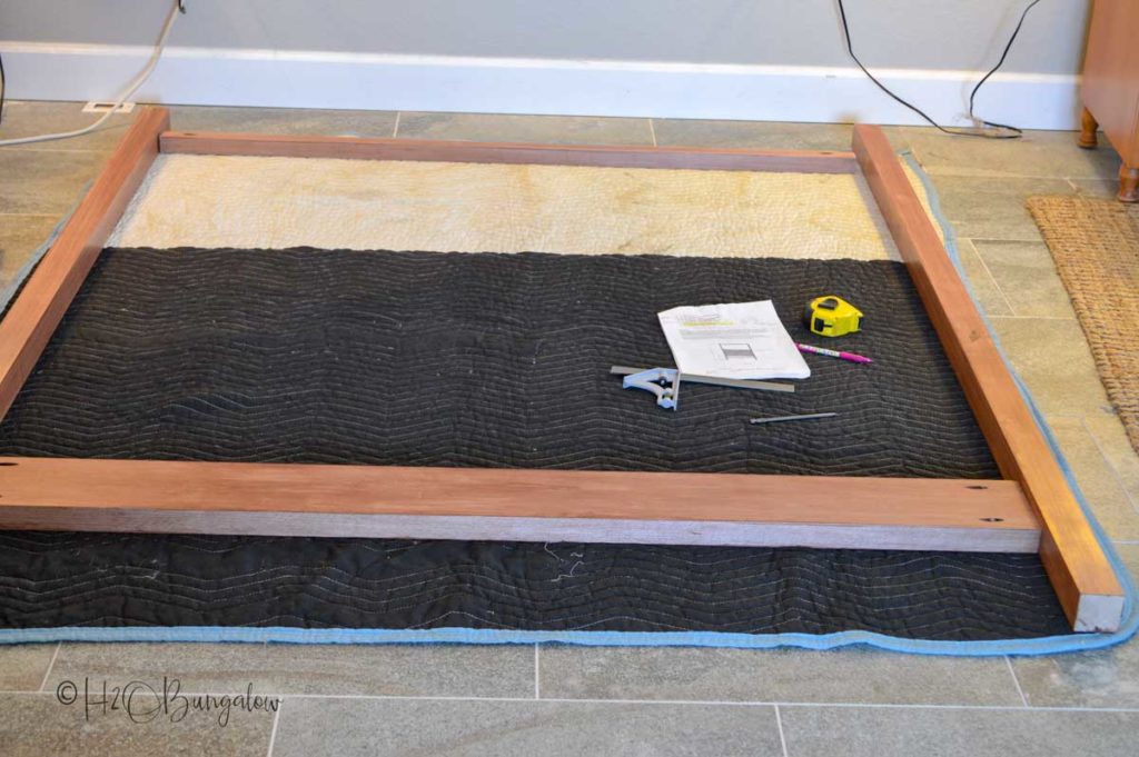 DIY Queen Bed Frame Plans Tutorial - H2OBungalow