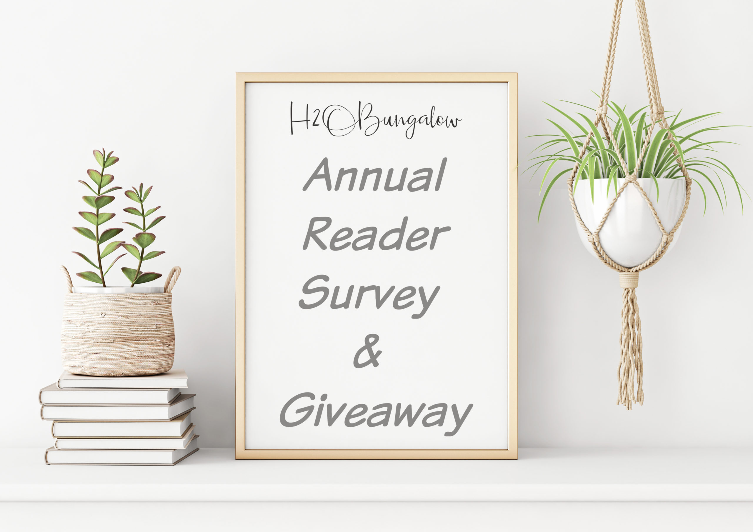 2020 Reader Survey and Giveaway - H2OBungalow