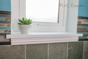 How To Make A Window Sill - H2OBungalow