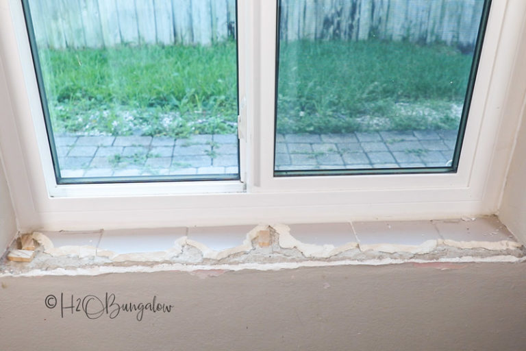 How To Make A Window Sill - H2OBungalow