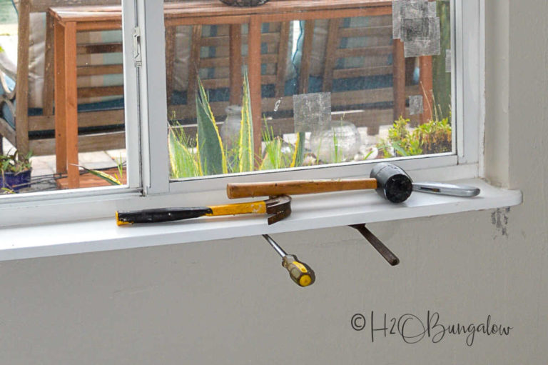 How To Make A Window Sill - H2OBungalow